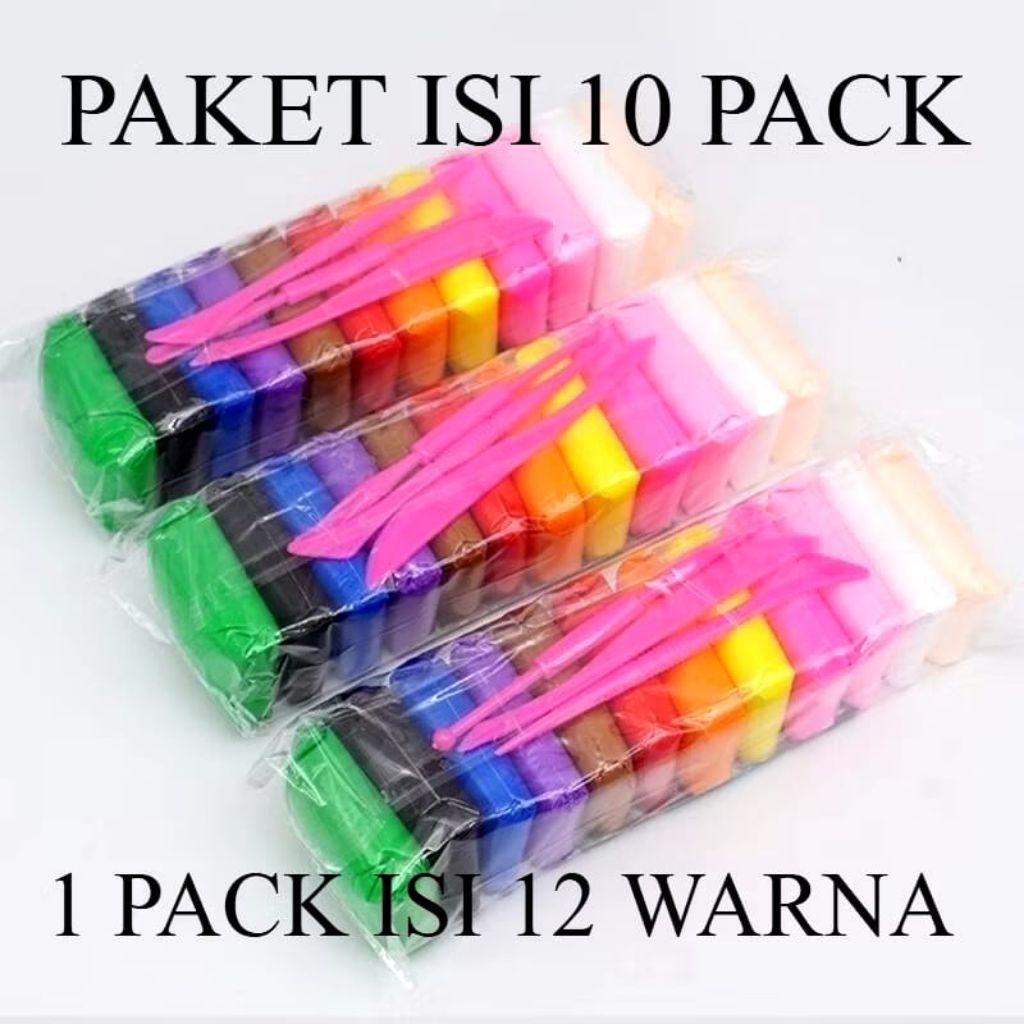 Jual 10PACK Clay Press Mainan Edukasi Anak Plastisin Lilin Mainan Clay ...