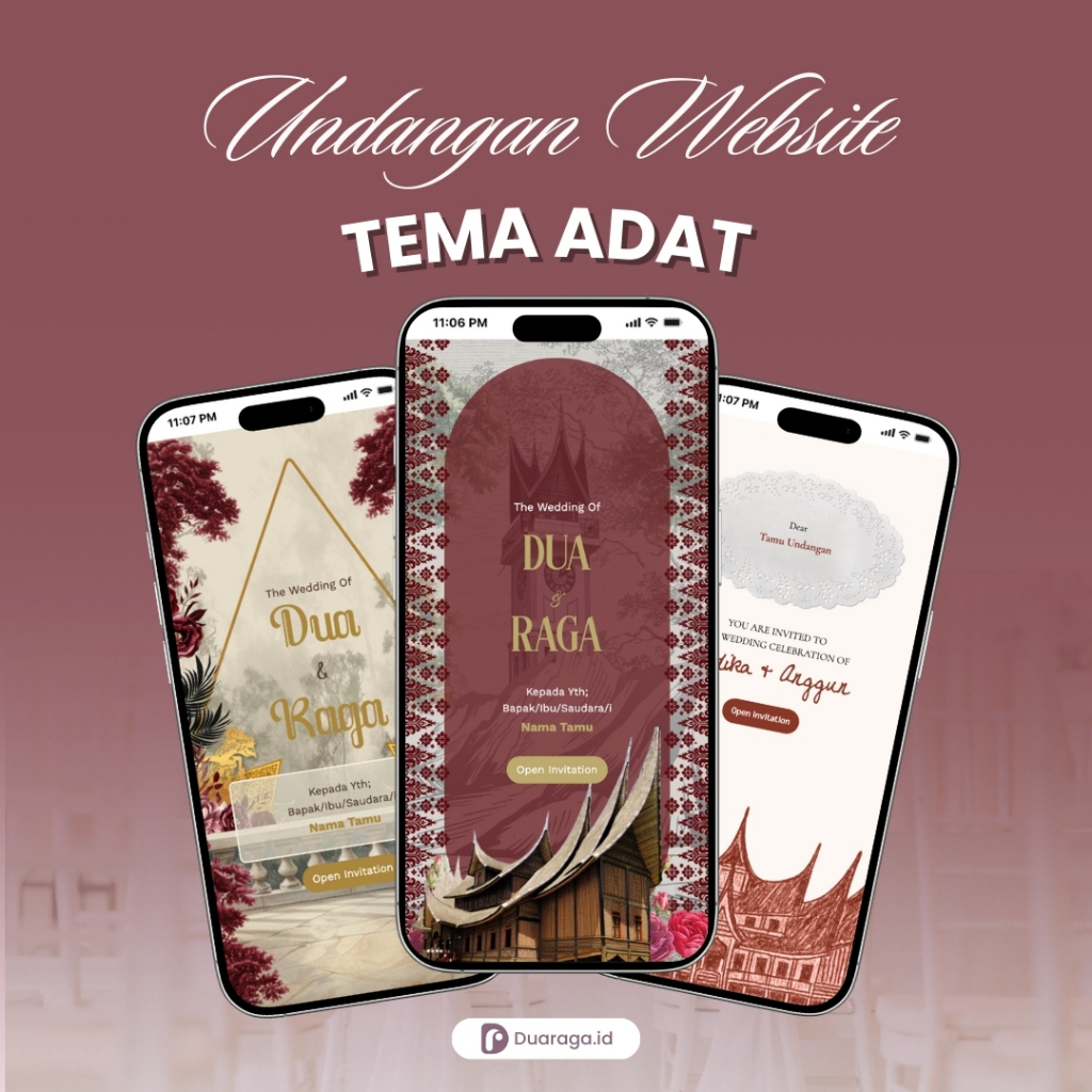 Jual TEMA ADAT - Undangan Digital Website Pernikahan Adat Jawa Padang ...