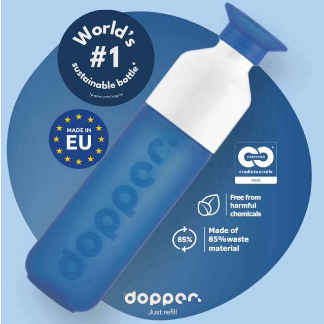 Jual Tumbler Dopper Original 450 ml | Made In EU | Pacific Blue ...