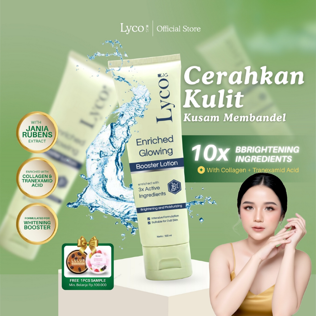 Jual Lotion Night Whitening Booster LYCO | Body Lotion Malam Pemutih ...