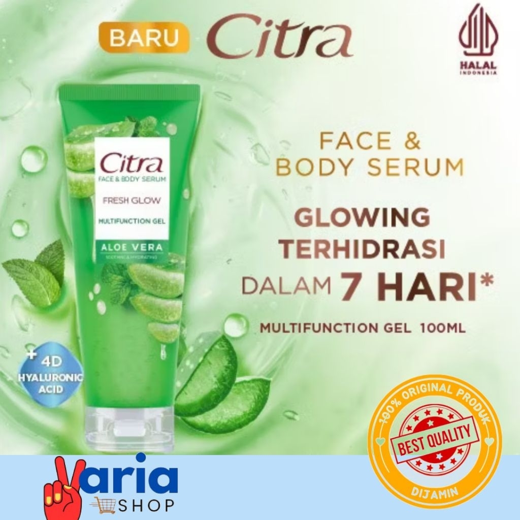 Jual CITRA FACE & BODY SERUM FRESH GLOW 100ML | Shopee Indonesia