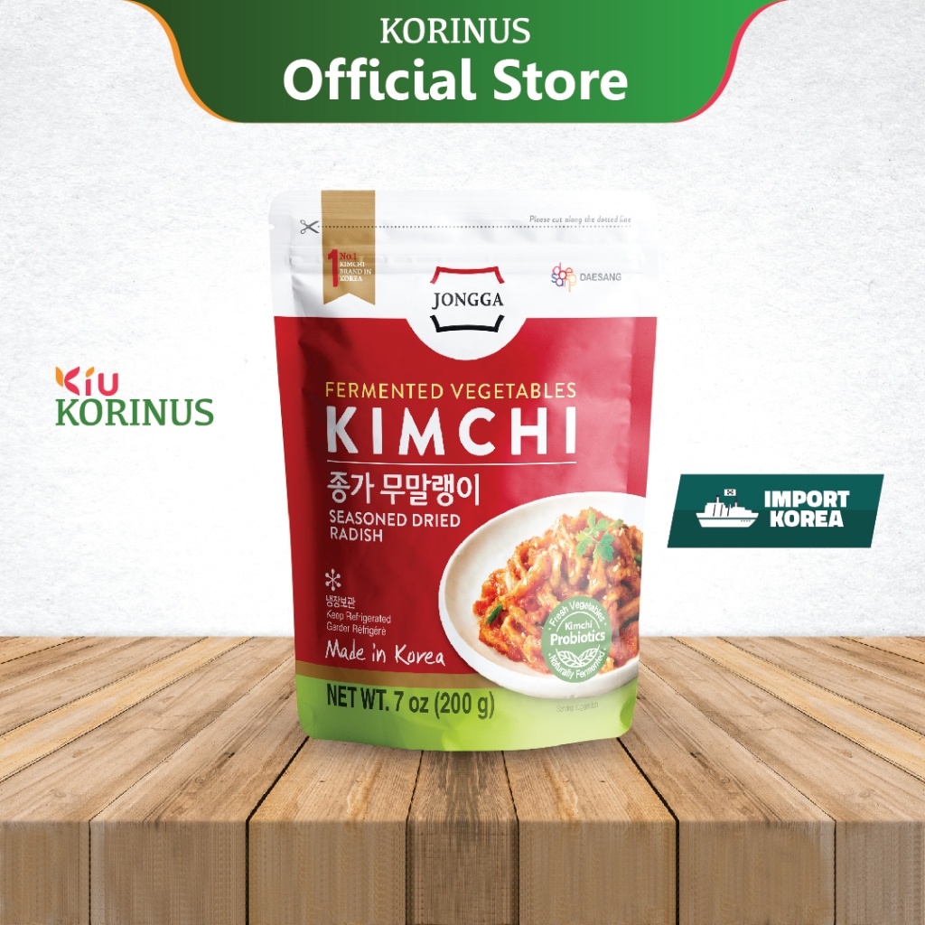 Jual [JONGGA] Kimchi Lobak Kering Berbumbu/ Seasoned Dried Radish ...