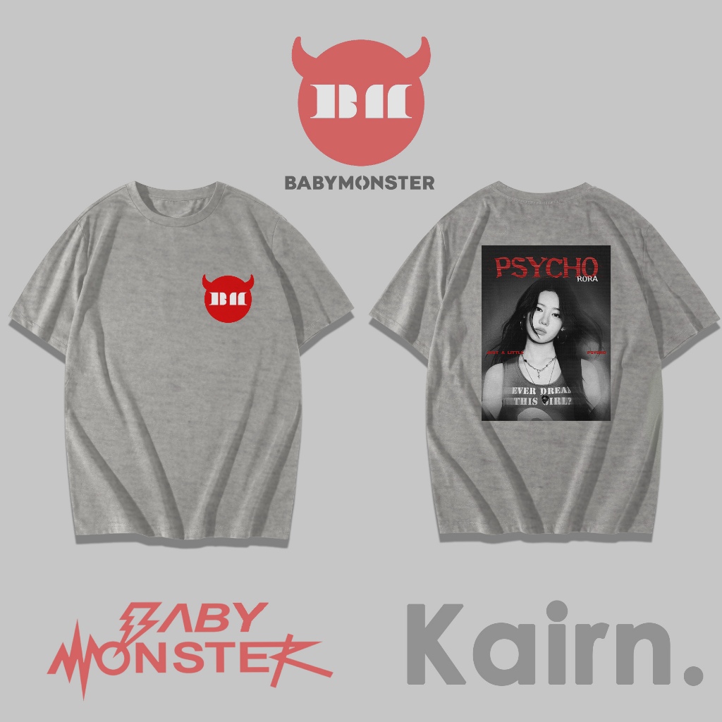 Jual HG SHOP - KAOS RORA BABYMONSTER - PSYCHO / TSHIRT PSYCHO ...