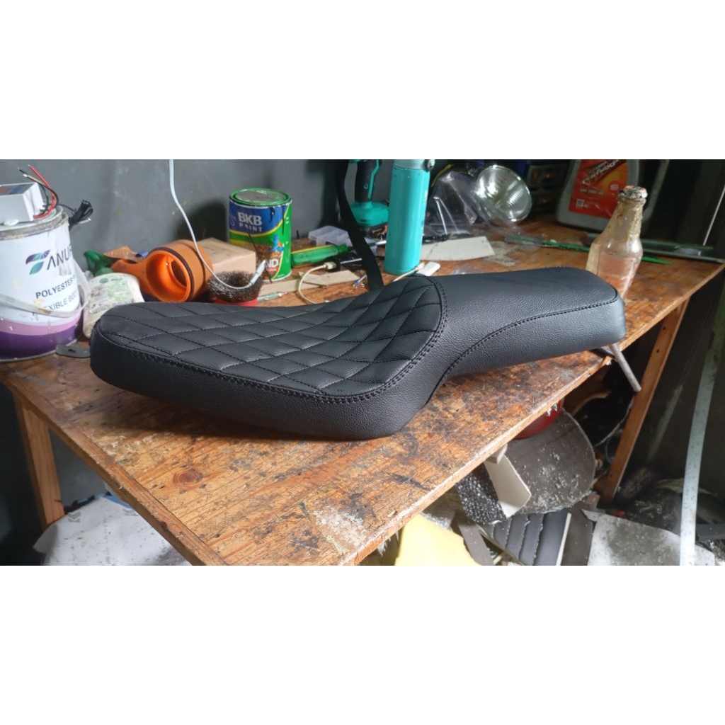 Jual Jok motor custom step up seat jok motor Bobber model Honda rebel ...