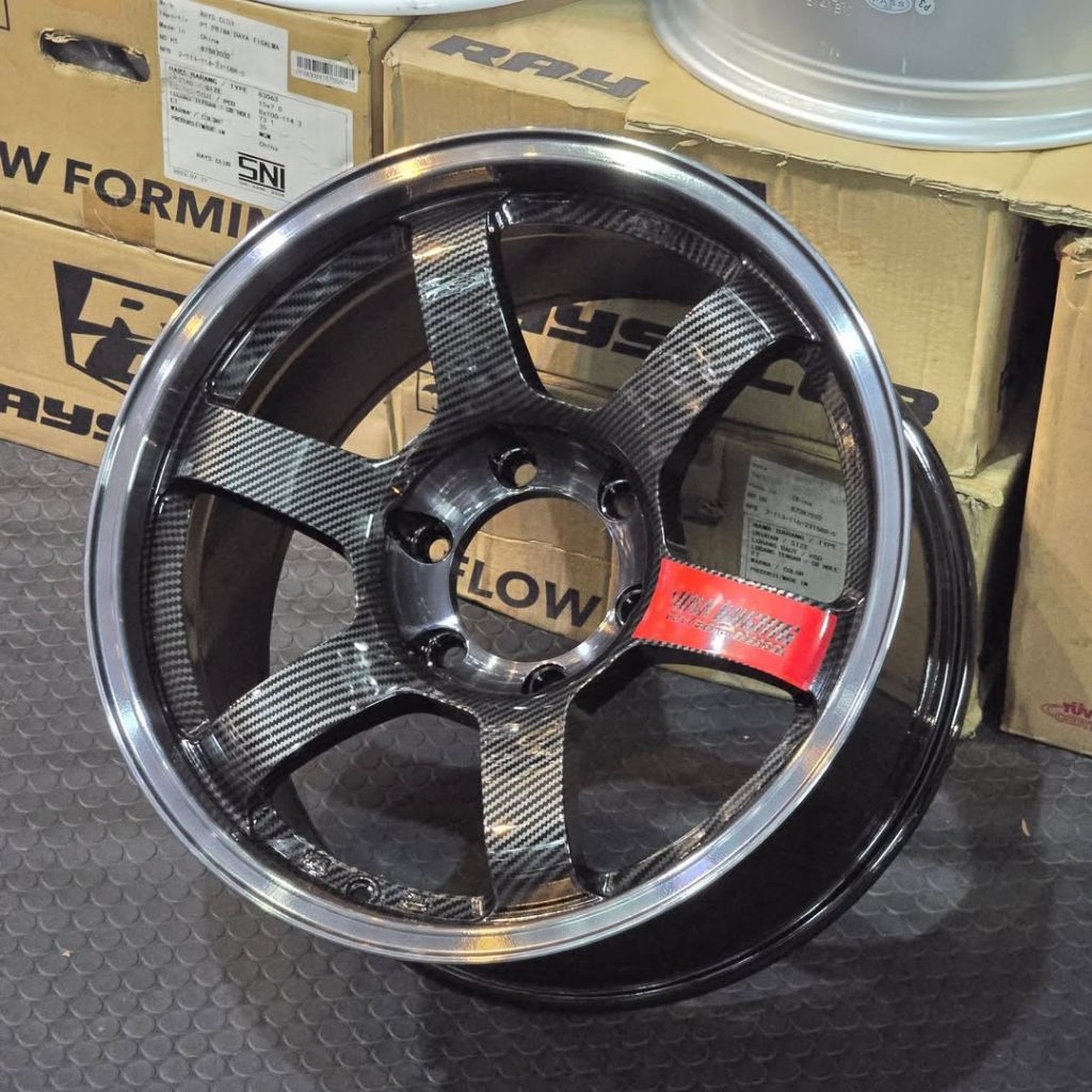 Jual velg ring 18 te37 carbon flow forming lebar 9 velg mobil ring 16 ...