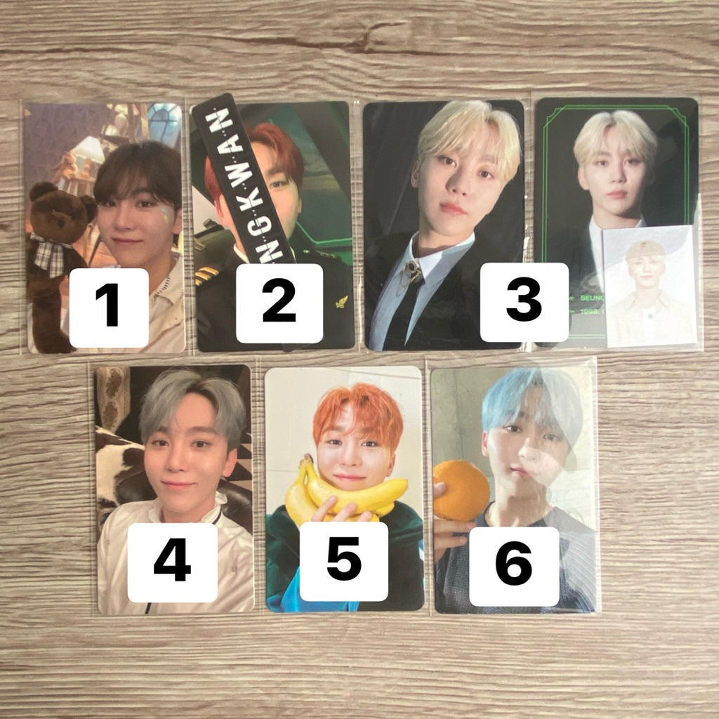 Jual [REPRICE] SEVENTEEN SEUNGKWAN PHOTOCARD OFFICIAL svt pc scoups ...