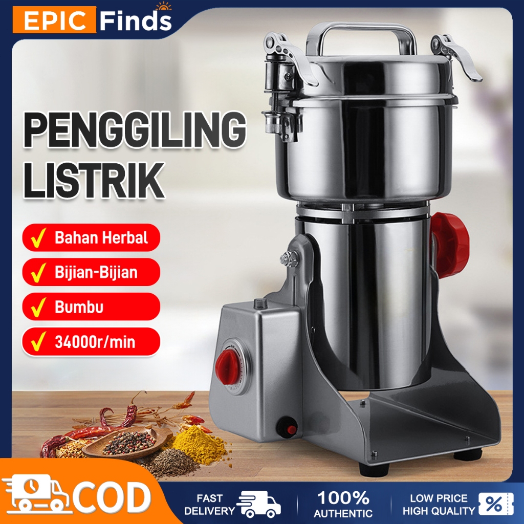 Jual Epic Finds Electric Grinder 1000G Mesin Giling Bumbu Kering ...