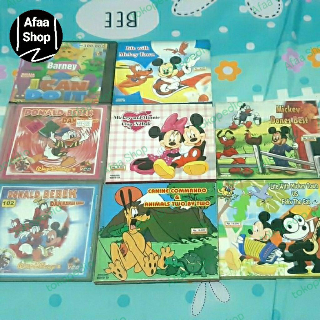 Jual Cd vcd film kartun walt disney mickey mouse, donal duck, pluto ...