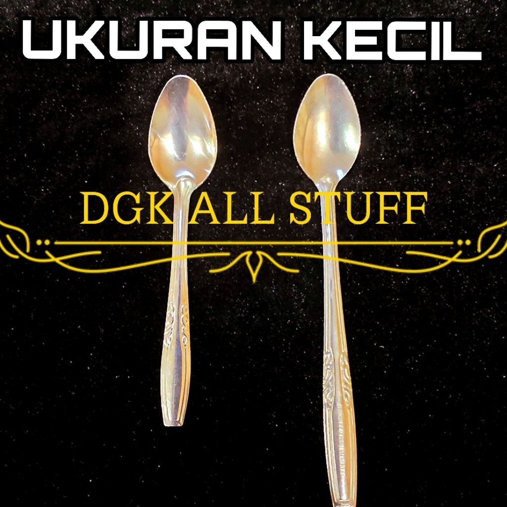 Jual Sendok Alat Makan Tebal Stainless Steel Stenlis Besi Kecil Mini Es ...