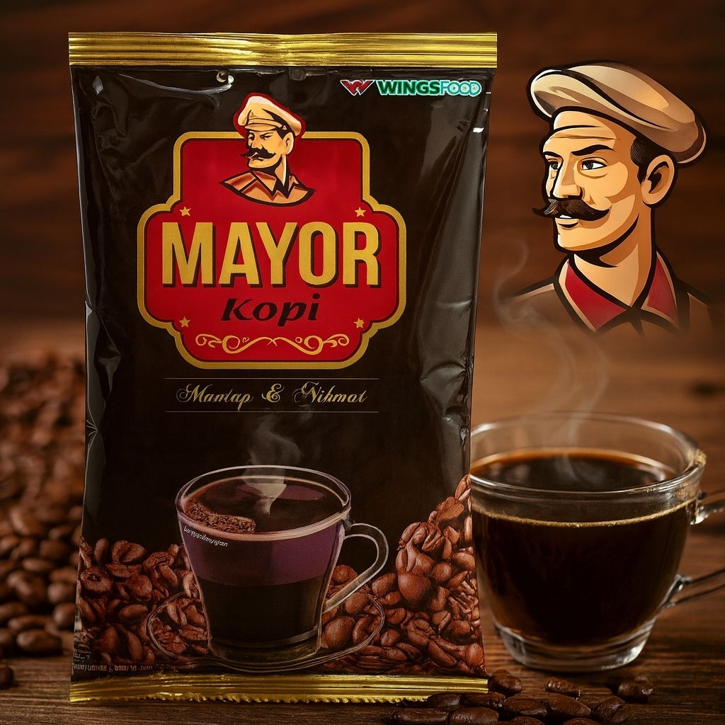Jual kopi MAYOR 120gr/kopi hitam mayor by wingsfood | Shopee Indonesia