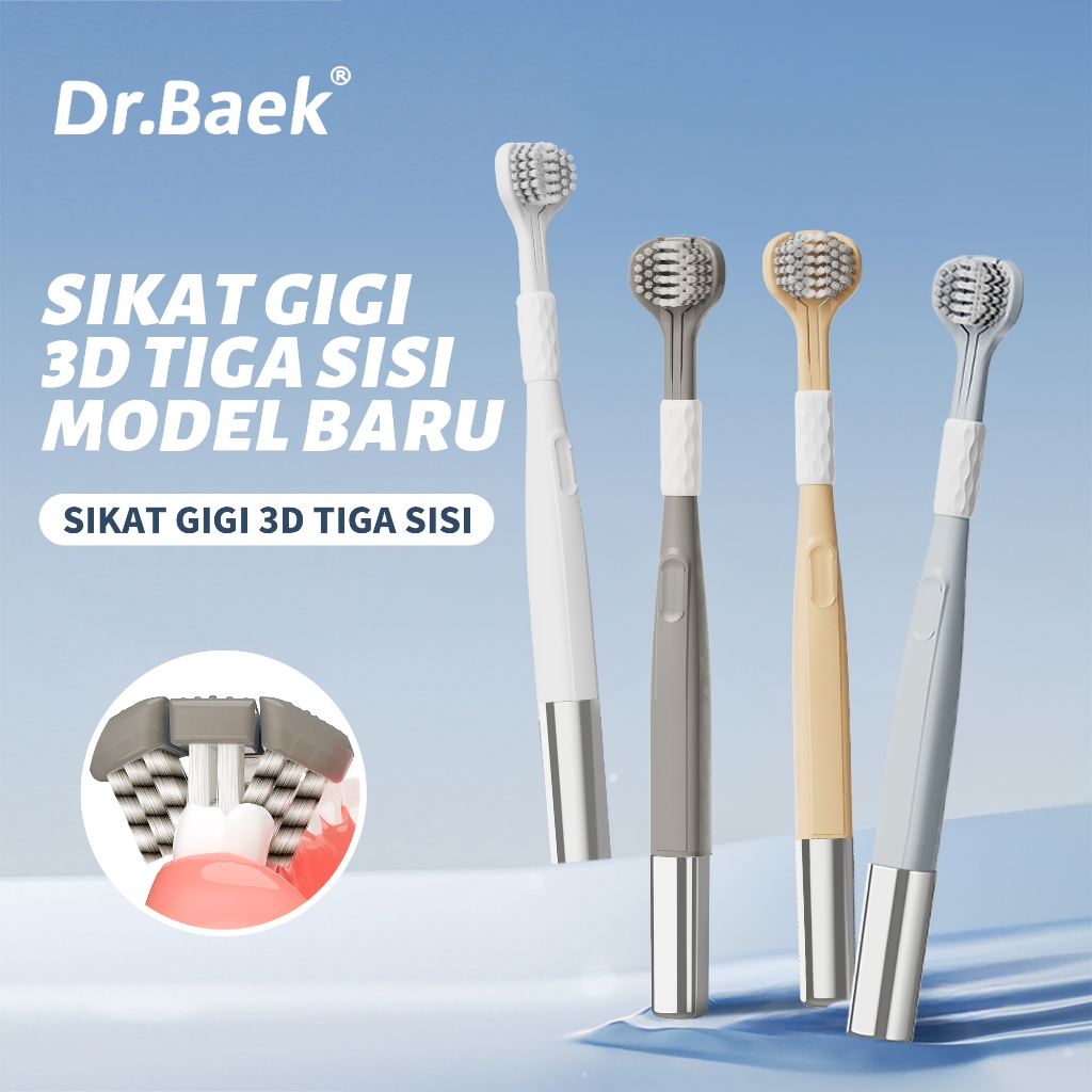 Jual Dr.Baek Sikat Gigi 3D Tiga Sisi Ultra Lembut Menyikat Bersih 3in1 ...