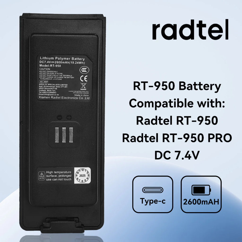 Jual Baterai Radtel RT950 dan RT950 Pro | Shopee Indonesia