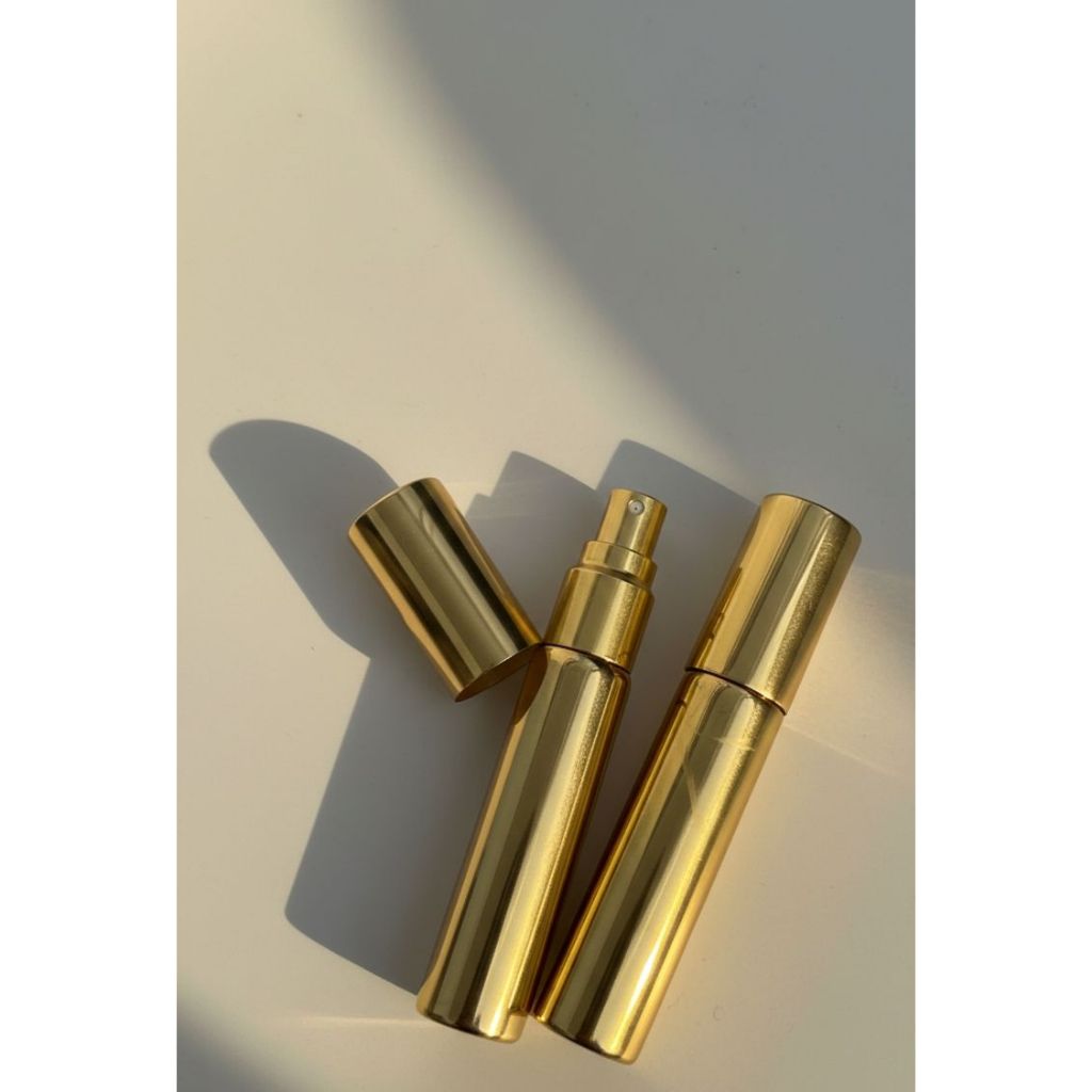 Jual BOTOL PARFUM SPRAY 10 ML GOLD (TUTUP DRATT ) | Shopee Indonesia