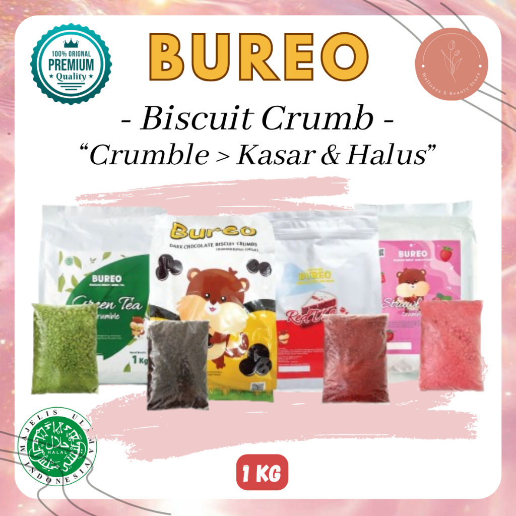 Jual BUREO Biscuit Crumble 1 KG - Bubuk Remahan/Remukan Biskuit Crumb ...