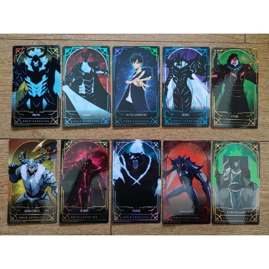 Jual 1 Set Lengkap Collectible Cards Kartu Solo Leveling Indomaret ...
