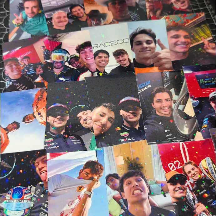 Jual F1 FE Selca Sticker Hologram Star Lando Oscar Ollie Esteban Carlos ...