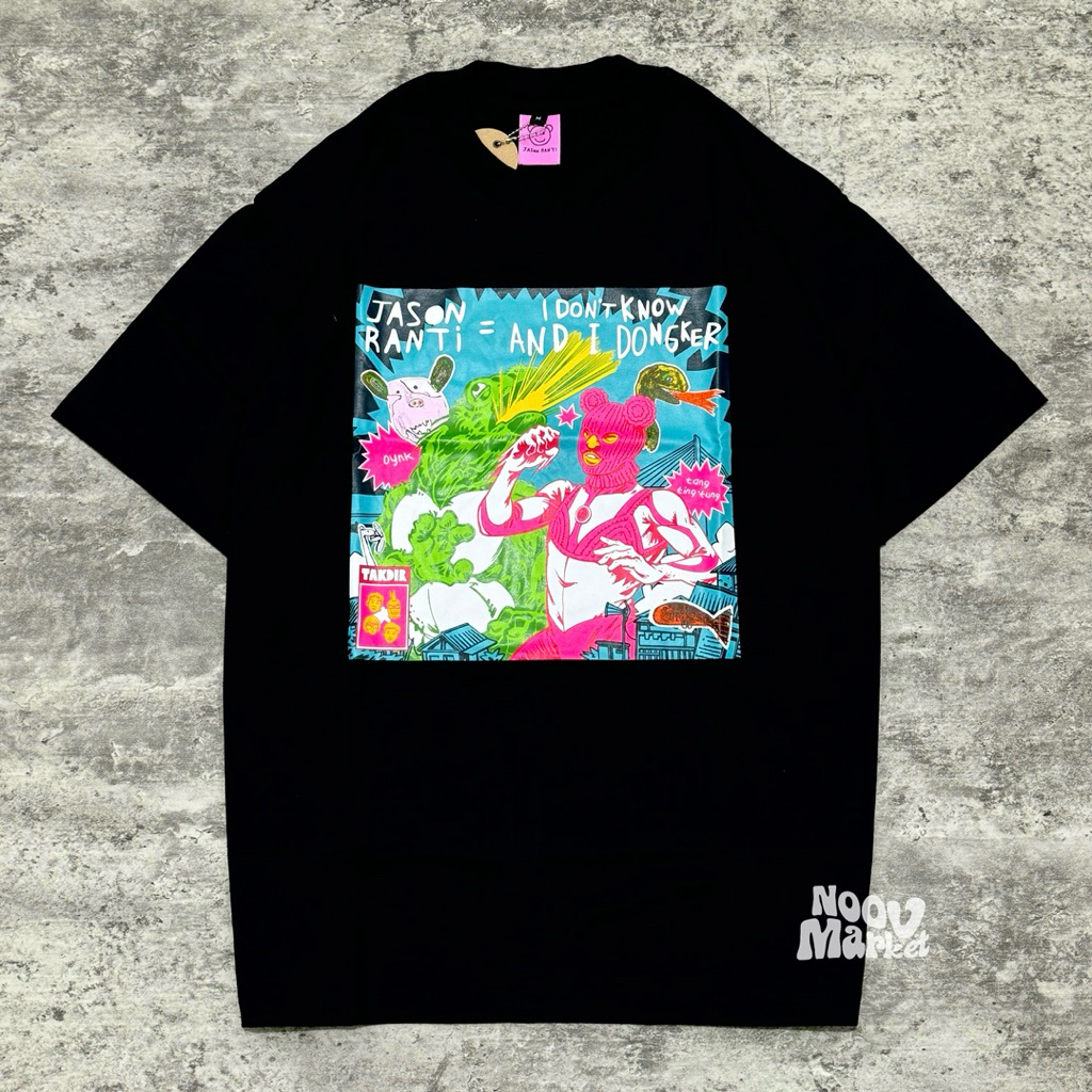 Jual Tshirt Jason Ranti X Dongker - I Don’t Know And I Dongker Black ...