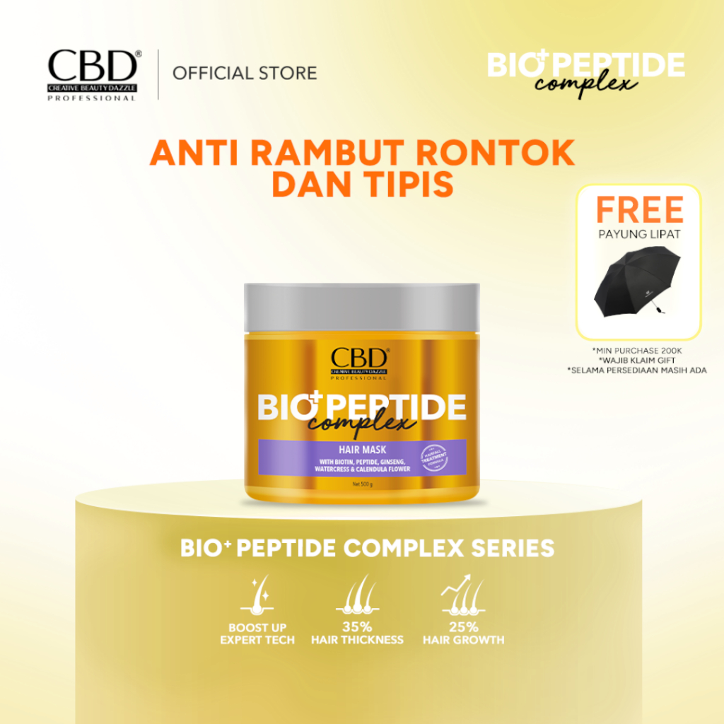 Jual CBD BIO+PEPTIDE COMPLEX HAIR MASK 500ml Perawatan untuk rambut ...