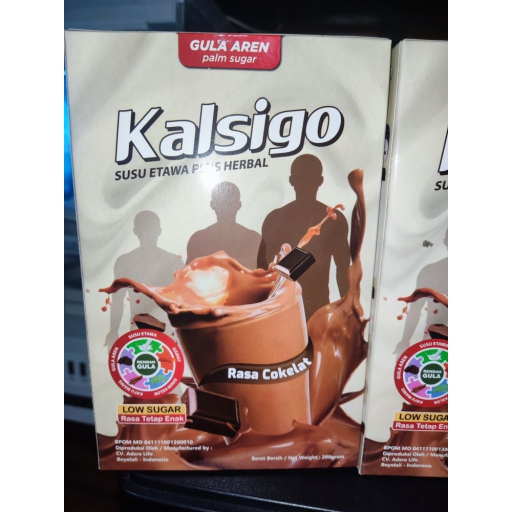 Jual ||Less SUGAR || Kalsigo susu Etawa Premium Coklat plus Gula Aren ...