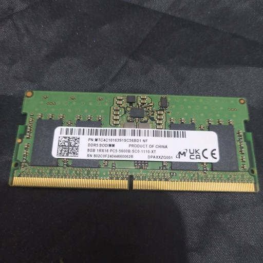 Jual RAM DDR5 8GB 5600 Mhz Copotan Laptop - Kondisi Normal | Shopee ...