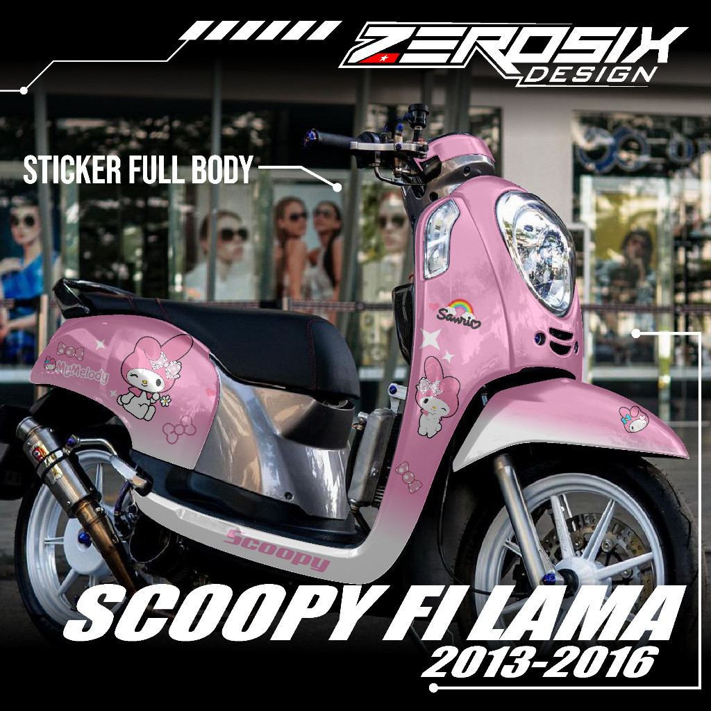 Jual Decal Stiker Scoopy Fi Lama 2013 2014 2015 2016 Full Body ...