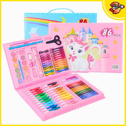 Jual Dirakids Crayon Set Pensil Warna Alat Lukis Lengkap Isi 86 dengan ...