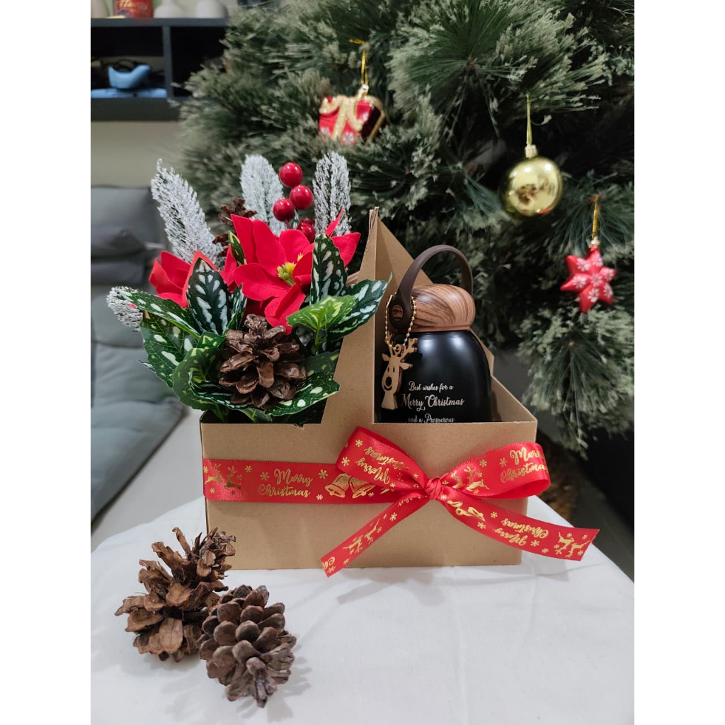 Jual HAMPERS BUNGA NATAL & MUG TUMBLR/ MUG TUMBLR NATAL/ HAMPERS NATAL ...