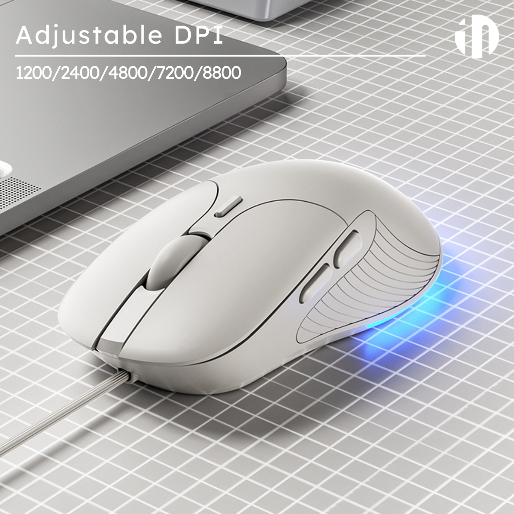Jual INPHIC B2 Mouse Gaming Wired Silent Click RGB | Shopee Indonesia