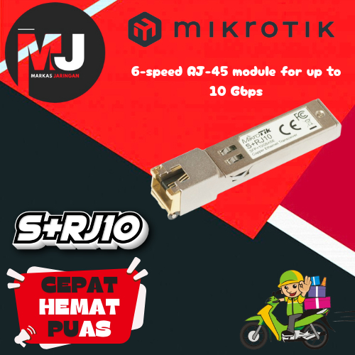 Jual MikroTik S+RJ10 6-speed RJ-45 module for up to 10 Gbps | Shopee ...