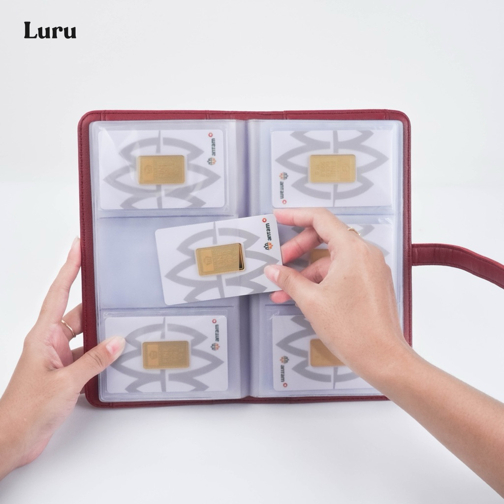 Jual LURU - Dompet Logam Mulia Album Antam Tempat Penyimpanan Emas 60 ...