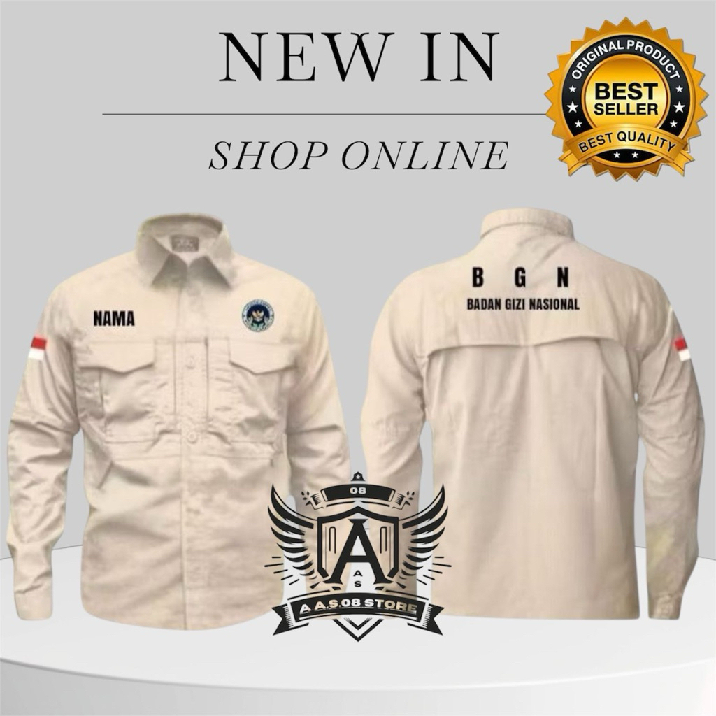 Jual KEMEJA TACTICAL M-tack BGN BADAN GIZI NASIONAL • SERAGAM BGN ...