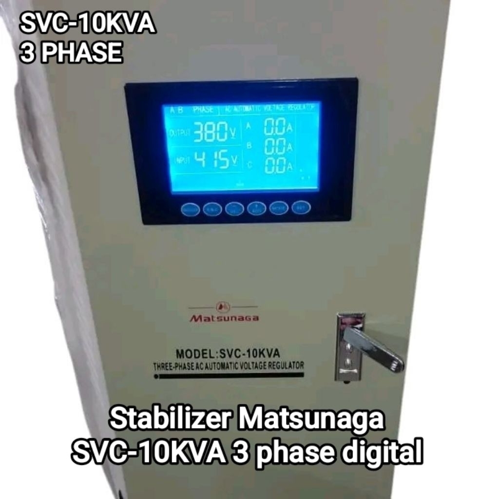 Jual Stabilizer listrik/Stavol matsunaga 10kva 3 phase digital ...