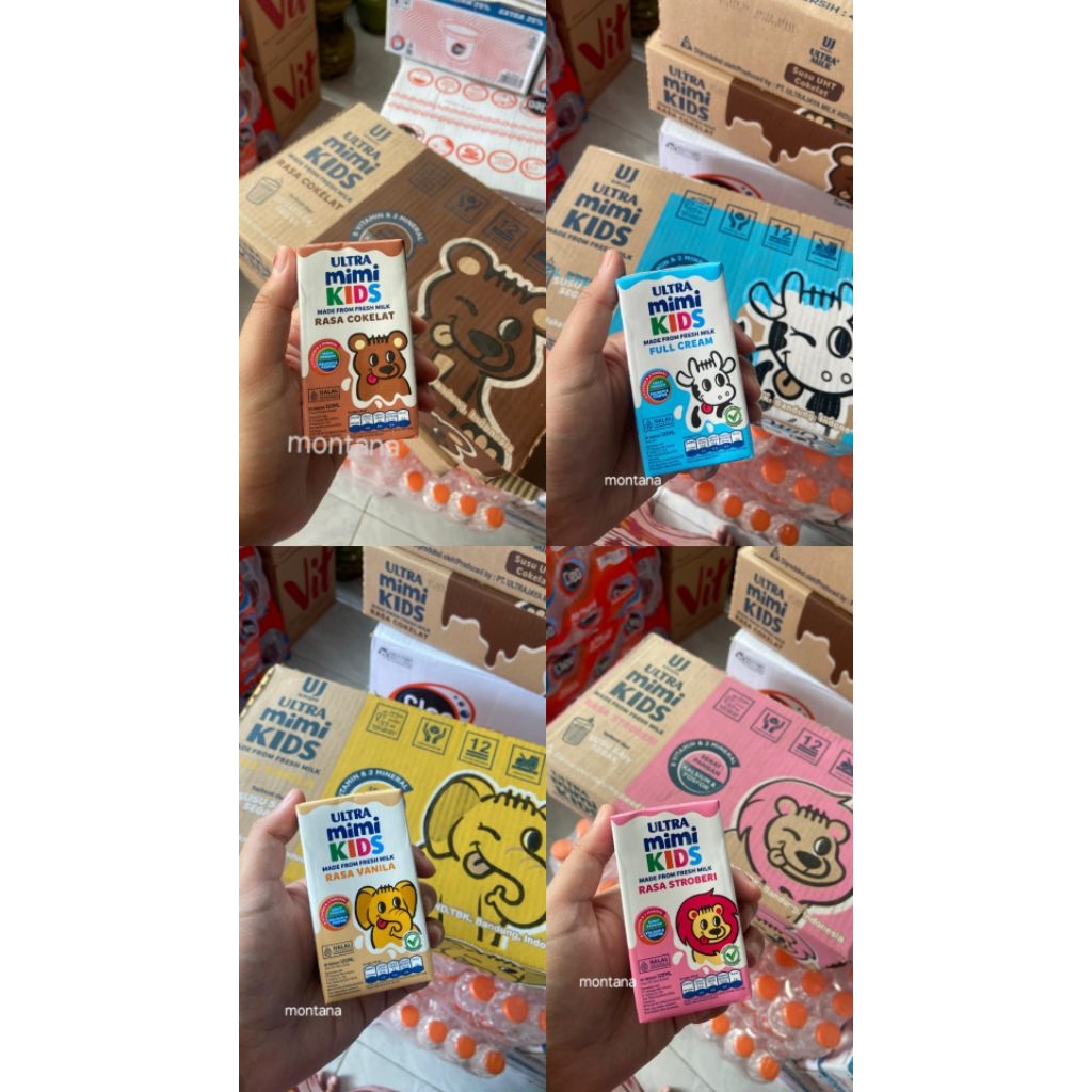 Jual Susu UHT Ultra Mimi Kids 125ml 1 dus isi 40pcs | Shopee Indonesia