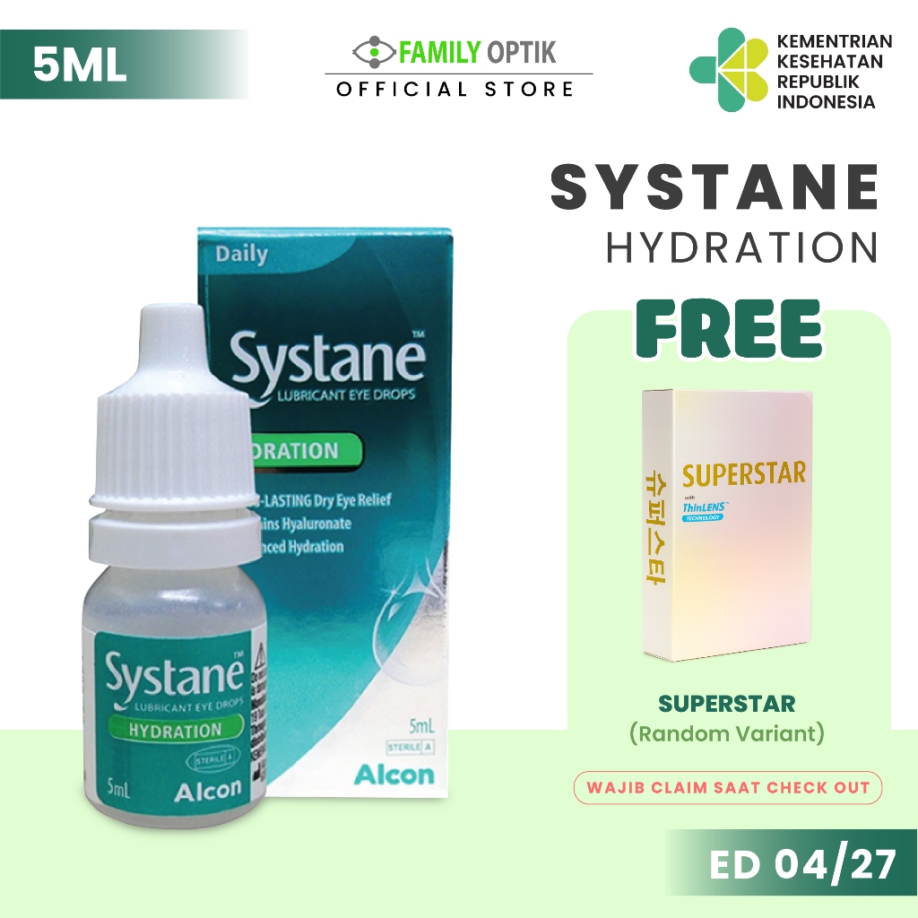 Jual Systane Hydration 5ml Tetes Softlens Eye Drops Pelembab Mata ...