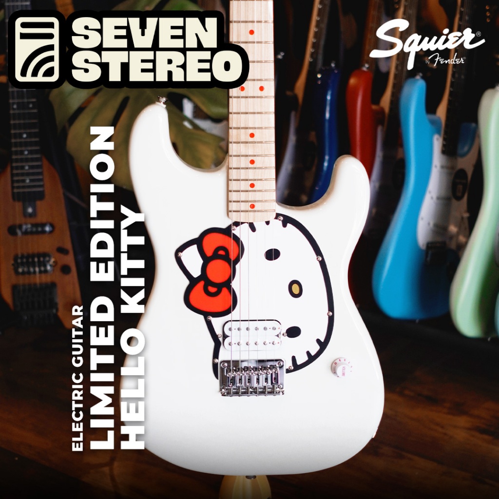 Jual Squier by Fender Limited Edition Hello Kitty Stratocaster Electric ...