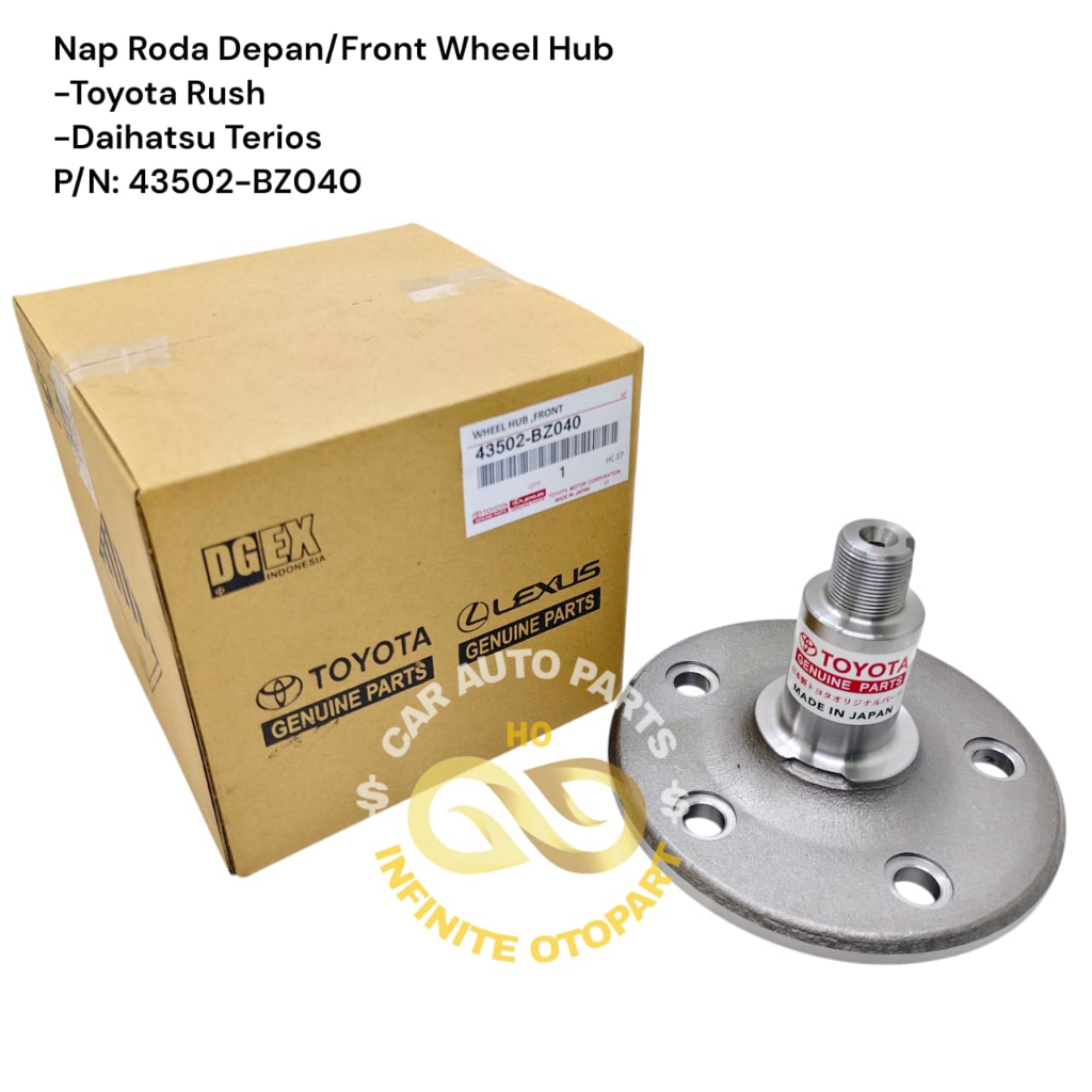 Jual WHELL HUB FRONT NAP RODA DEPAN TOYOTA RUSH TERIOS 43502-BZ040 ...