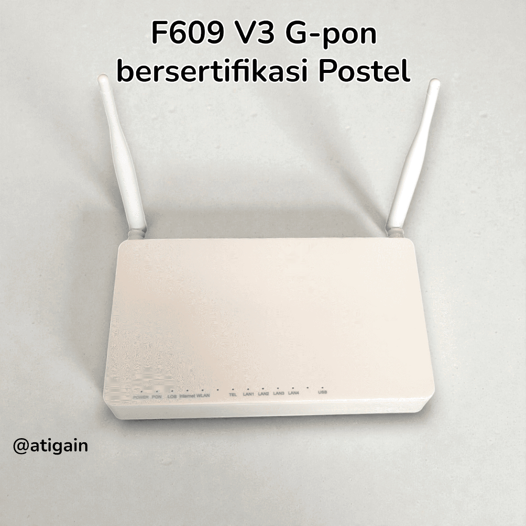 Jual Modem F609 V3 GPON Baru Original dengan Adaptor Ethernet ONT G-pon ...