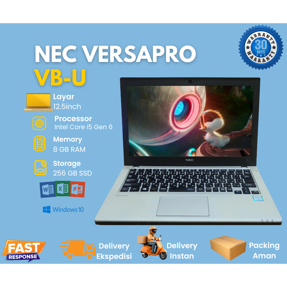 Jual Nec Versapro VB-U Intel Core i5 Gen 6 Ram 8GB SSD 256GB 12.5 ...