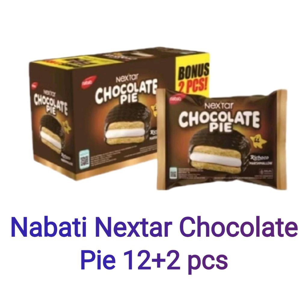 Jual Nabati Nextar Chocolate pie box isi 12+2 pcs | Shopee Indonesia