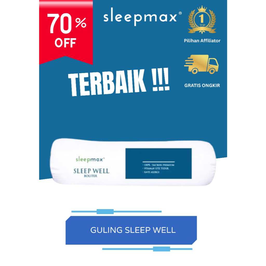 Jual Sleepmax Sleep Well Bolster – Guling Tidur Premium | Guling Hotel ...