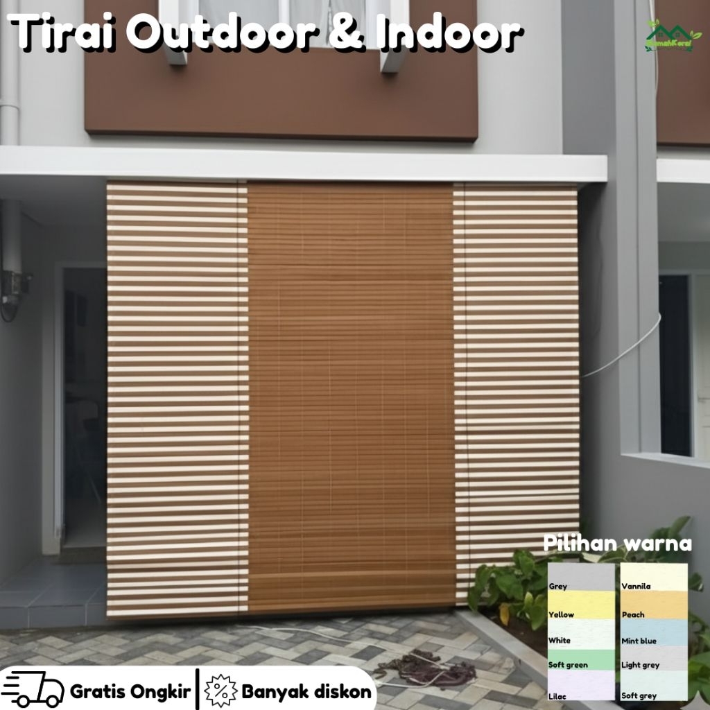 Jual Krey Gulung Kayu Outdoor Tampilan Elegan Stylish Dan Tahan Air ...