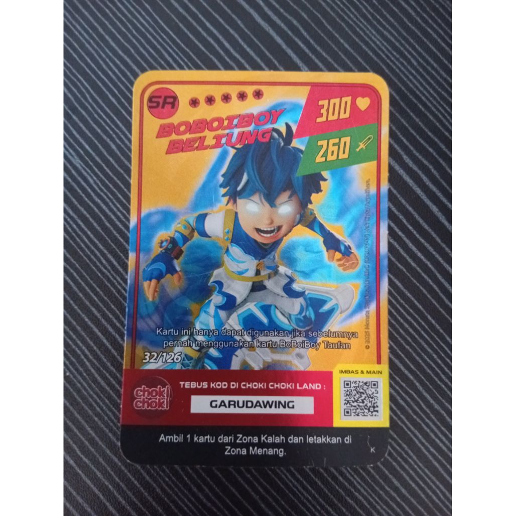 Jual KARTU RARE BOBOIBOY CHOKI CHOKI GOLD CARD BOBOIBOY BELIUNG (SR ...