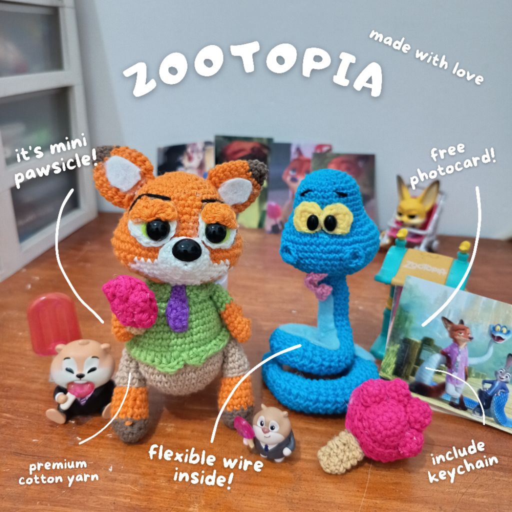 Jual ZOOTOPIA / NICK/ JUDY/ CLAWHAUSER/ GARY/ BELLWETHER/ FLASH ...