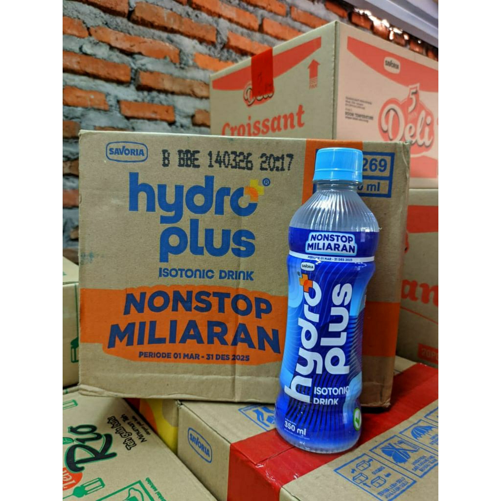 Jual Hydro plus 1 Karton (12botol x 350ml) Minuman isotonic | Shopee ...