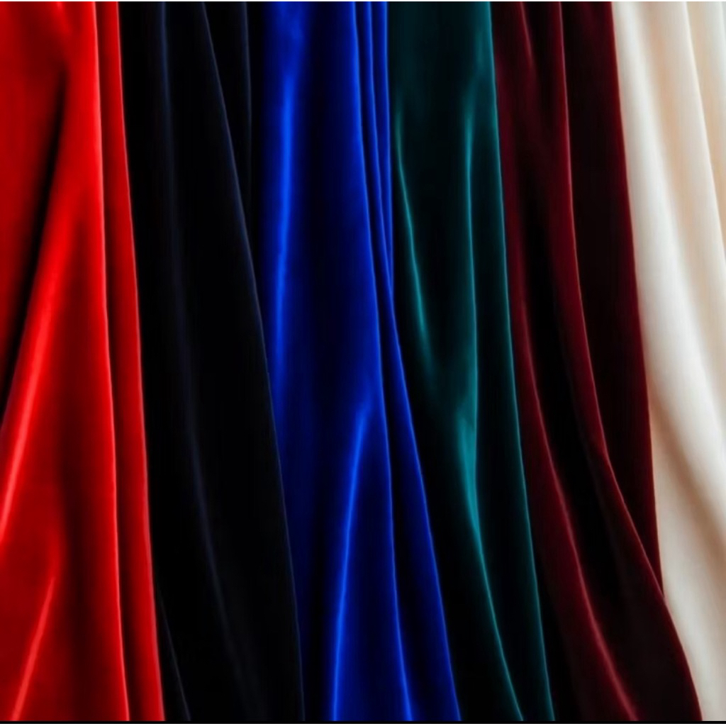 Jual Per 1/2mtr Beludru Velvet Strech Meteran Eceran Lebar 150cm ...