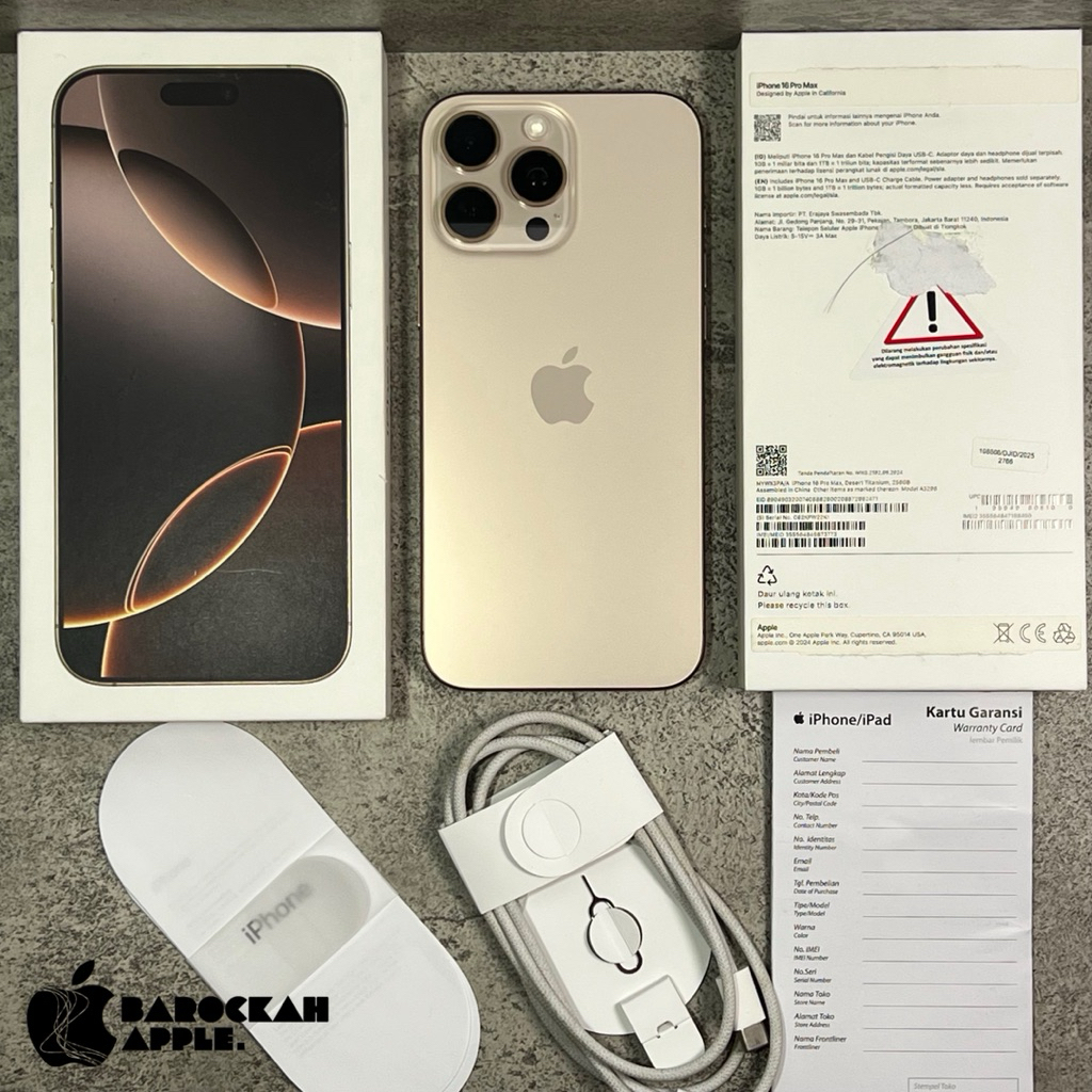 Jual iphone 16 promax 256gb ibox desert | Shopee Indonesia