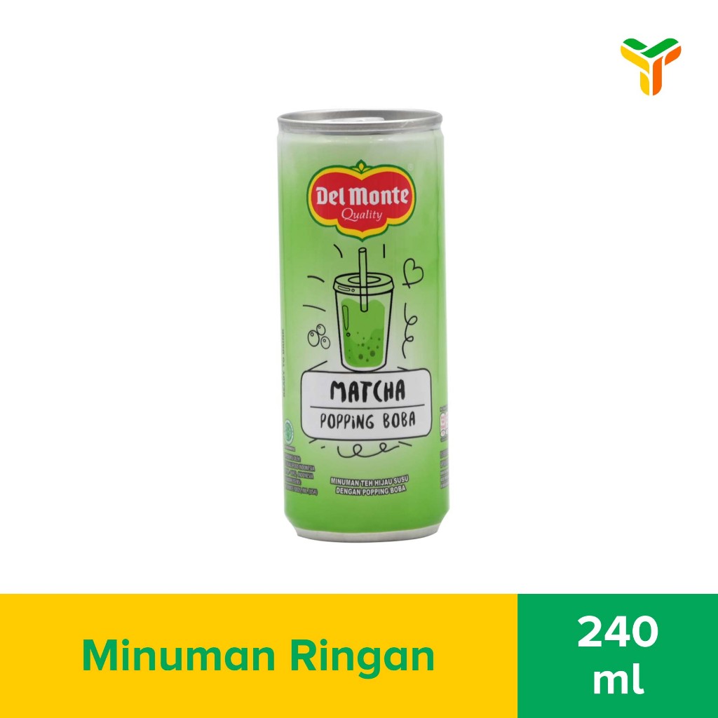 Jual Del Monte Boba Matcha 240 Ml | Shopee Indonesia
