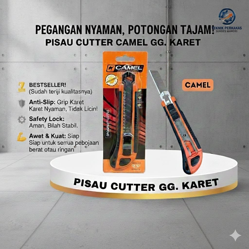 Jual PISAU CUTTER BESAR CAMEL FREE MATA PISAU | Shopee Indonesia