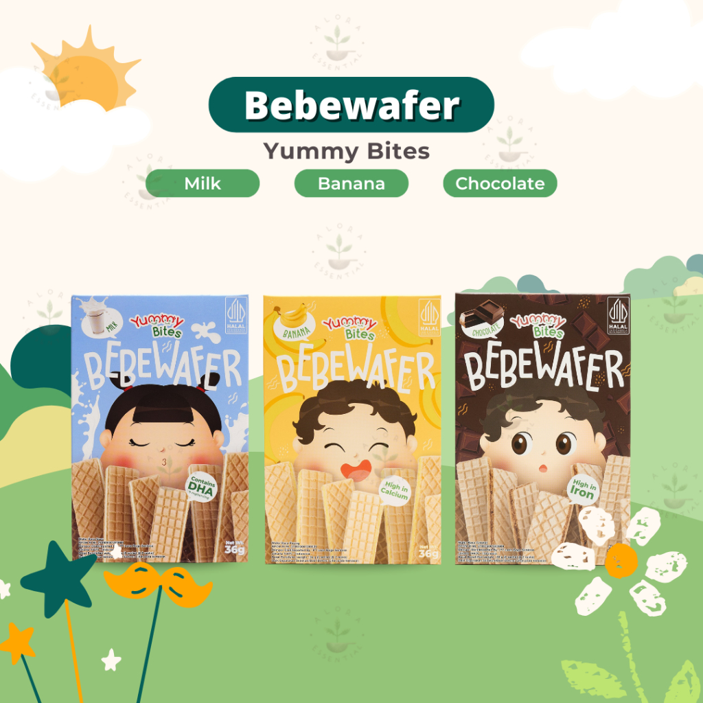 Jual Yummy Bites Bebewafer 36 Gram - SNACK BAYI - CAMILAN WAFER ANAK ...