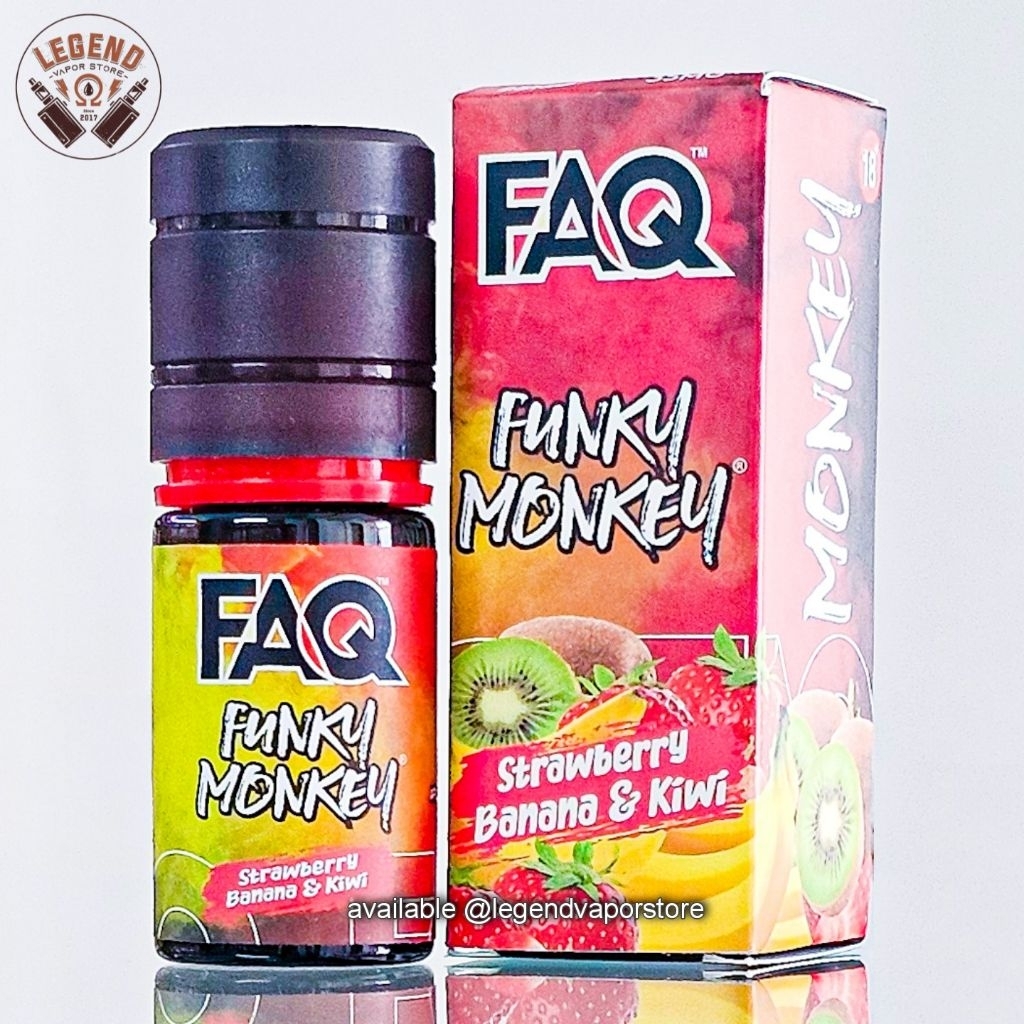 Jual SALT NIC - LIQUID FAQ FUNKY MONKEY Banana Strawberry Kiwi Blend ...